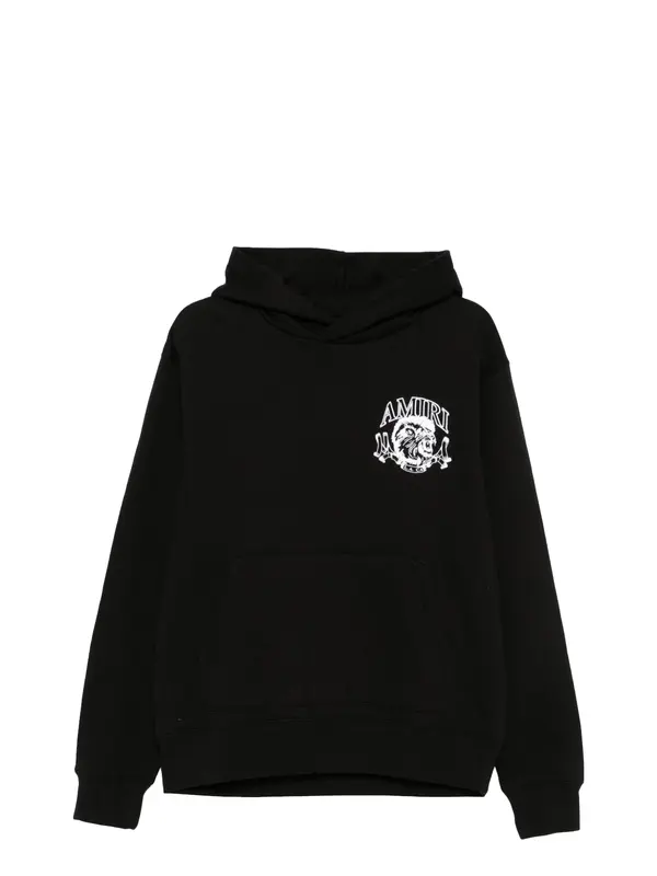 Amiri Lion Outline Hoodie - Black