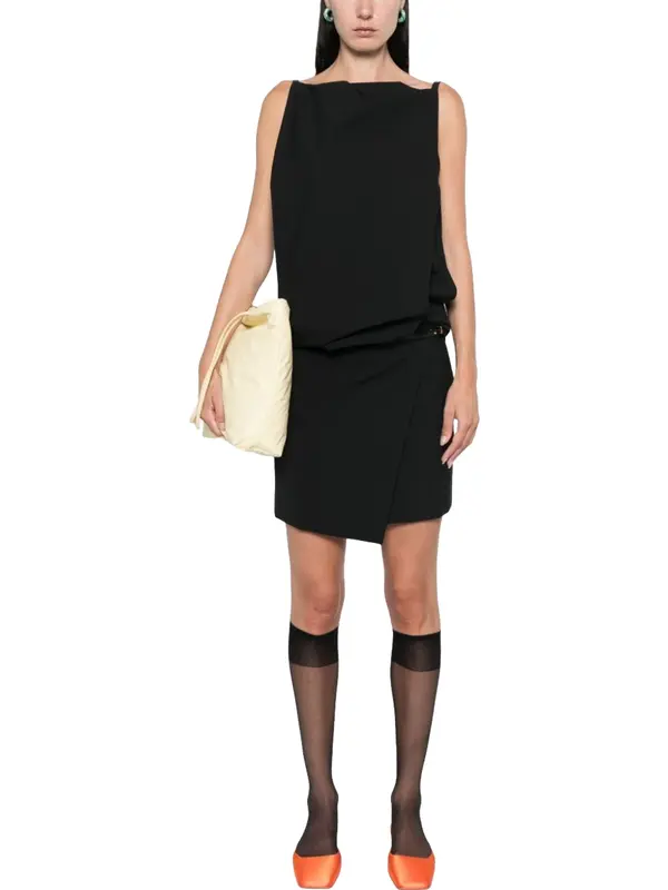 Philosophy Di Lorenzo Serafini Belted Mini Skirt - Black