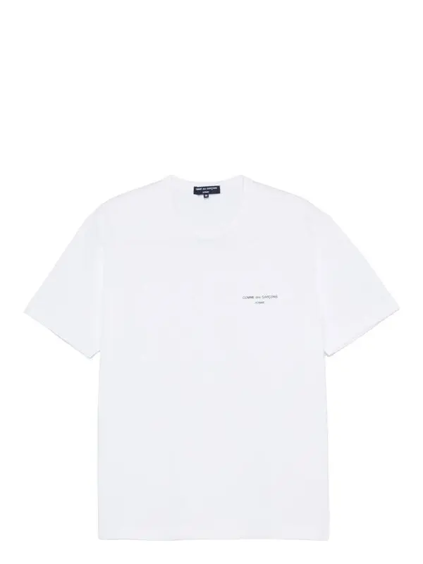Comme Des Garçons Logo-print T-shirt - White