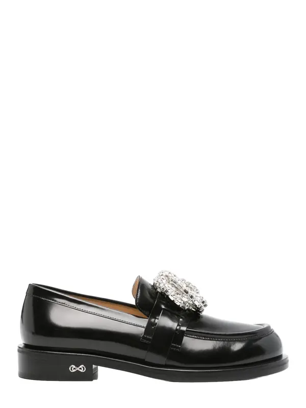 Mach & Mach Galaxy Loafers - Black
