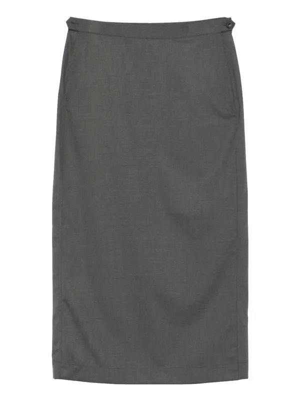 Remain Birger Christensen Suiting Midi Skirt - Grey