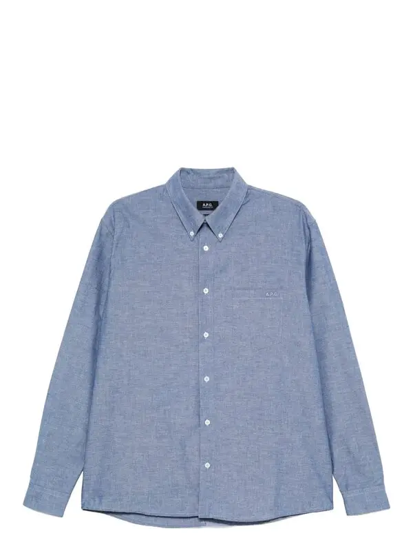 A.p.c. Organic Cotton Shirt - Blue