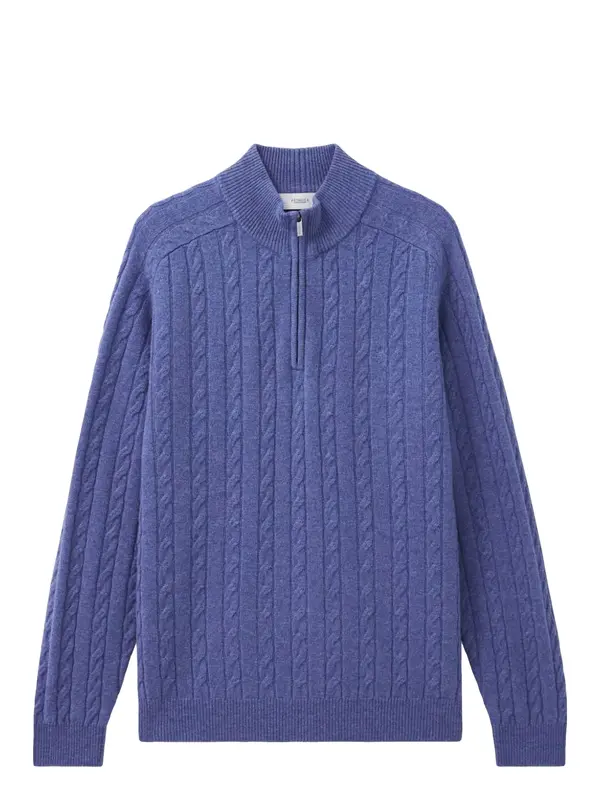 Pringle Of Scotland Cable-knit Wool Sweater - Blue