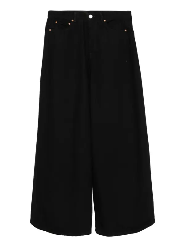 Vetements Big Shape Wide Leg Jeans - Black