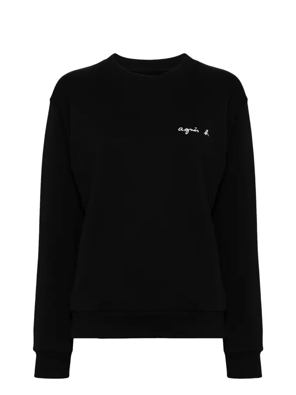 AGNÈS B. Organic Cotton Sweatshirt - Black