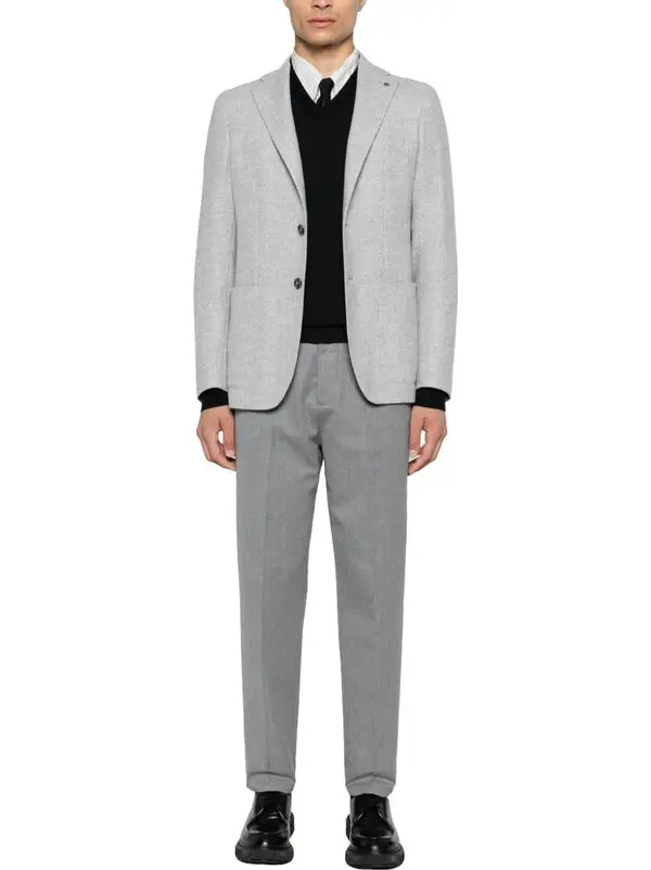 Tagliatore Single-breasted Blazer - Grey