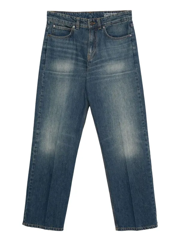 Victoria Beckham Cropped Jeans - Blue