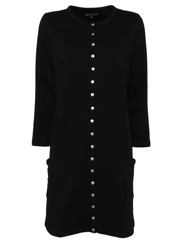 AGNÈS B. Snap-detailed Cotton Dress - Black