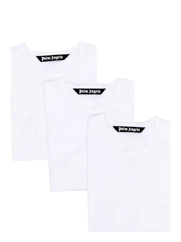 Palm Angels Plain Stretch-cotton T-shirt - Black