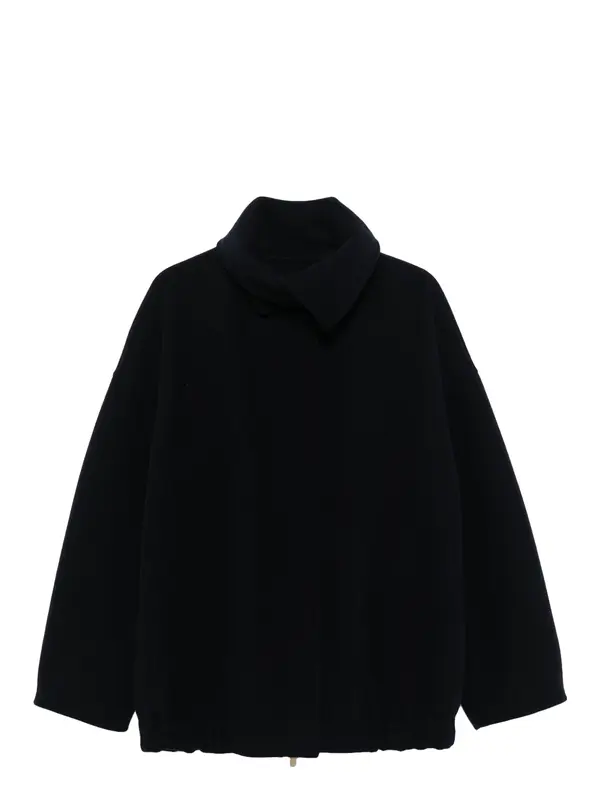 Fabiana Filippi Boiled Wool Bomber Jacket - Blue