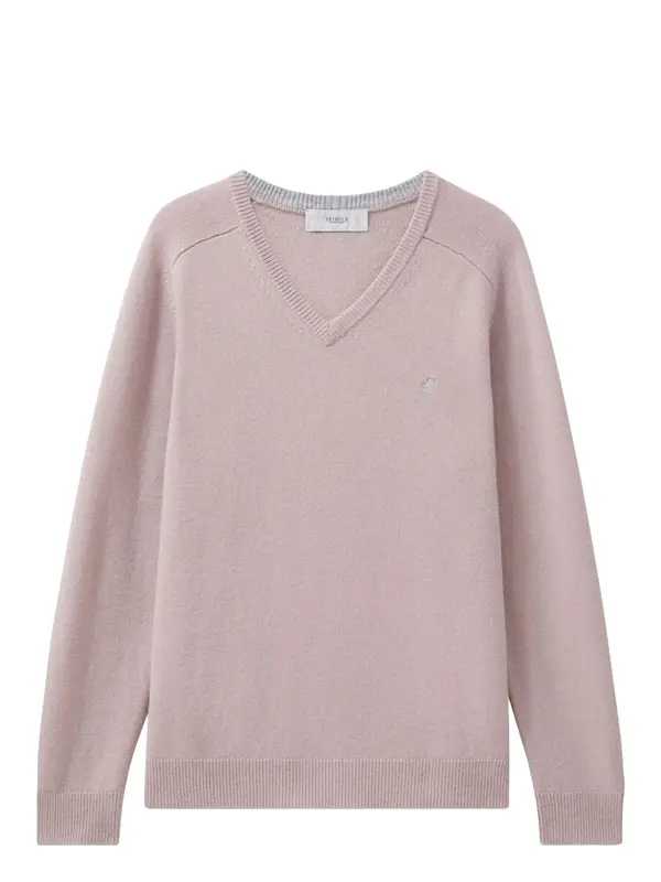 Pringle Of Scotland Wool V-neck Sweater - Pink