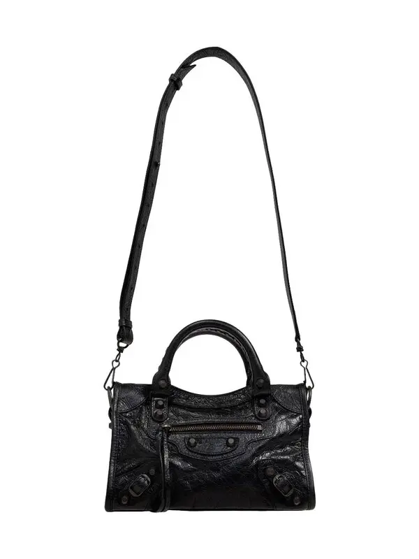 Balenciaga Le City Arena Lamb Tote Bag - Black