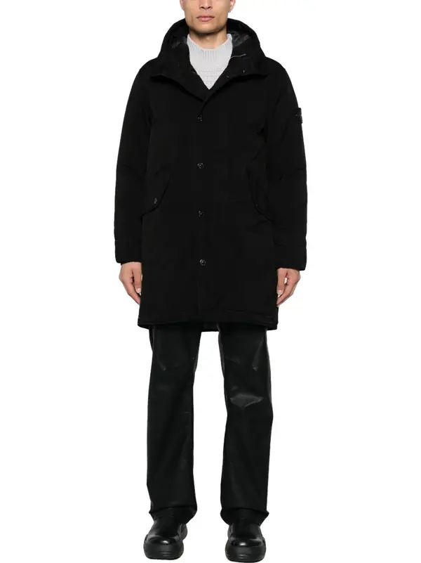 Stone Island Padded Vera Coat - Black