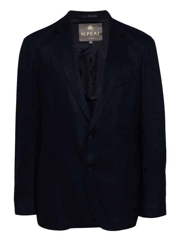 N.peal Fine-knit Blazer - Blue