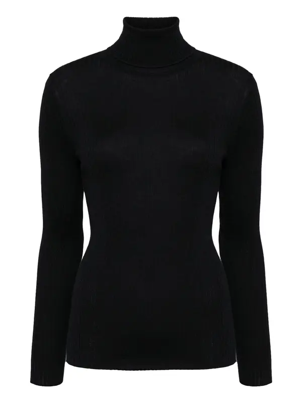 N.peal Roll-neck Cashmere Sweater - Black