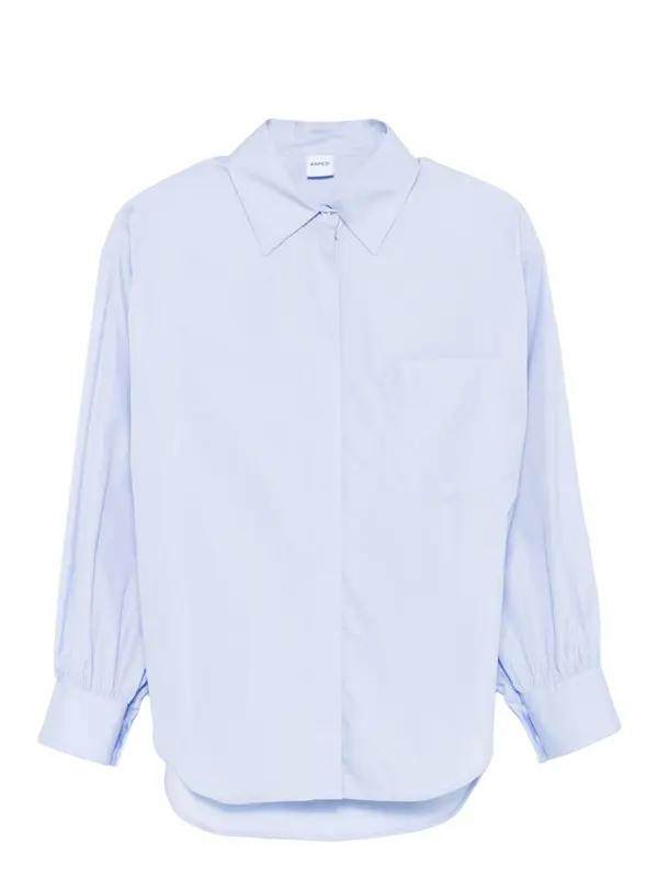 Aspesi Cotton Poplin Shirt - Blue