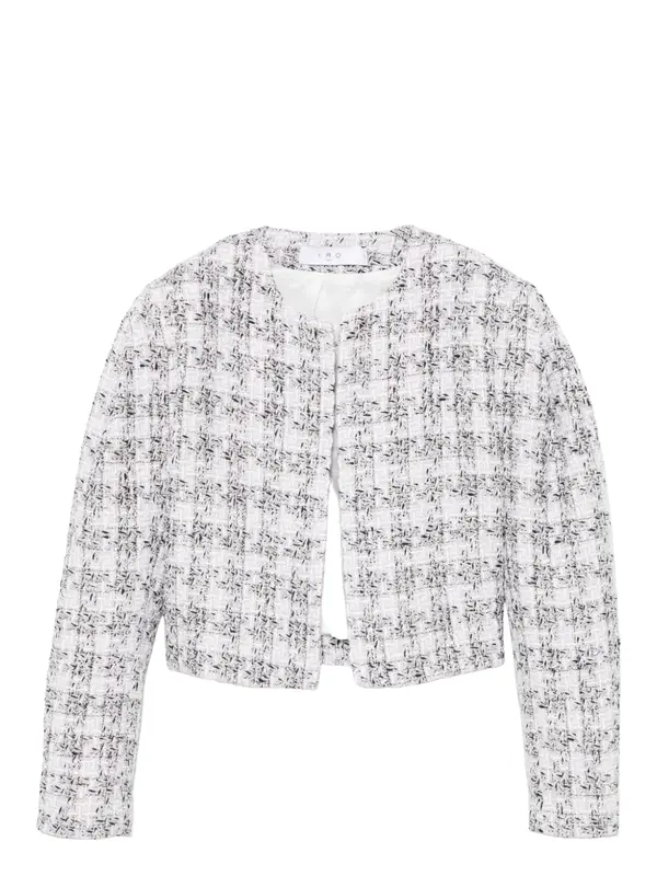 IRO PARIS Gitah Cropped Tweed Jacket - White