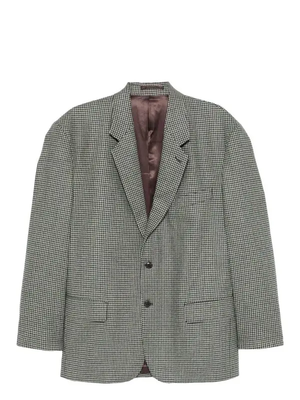 Random Identities Dogtooth Blazer - Green