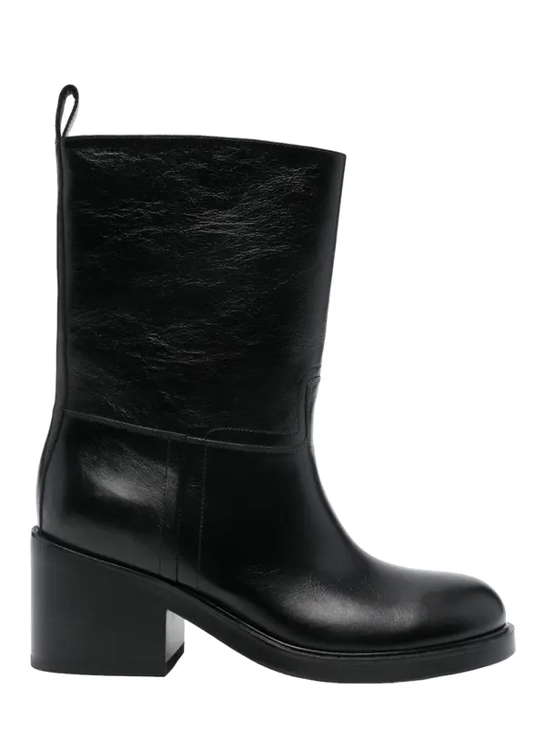 Bally 65mm Leather Boots - Black