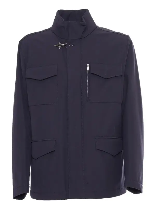 FAY Field Urban Jersey Jacket - Blue