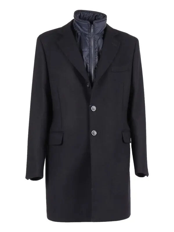 FAY Coat With Detachable Vest - Blue