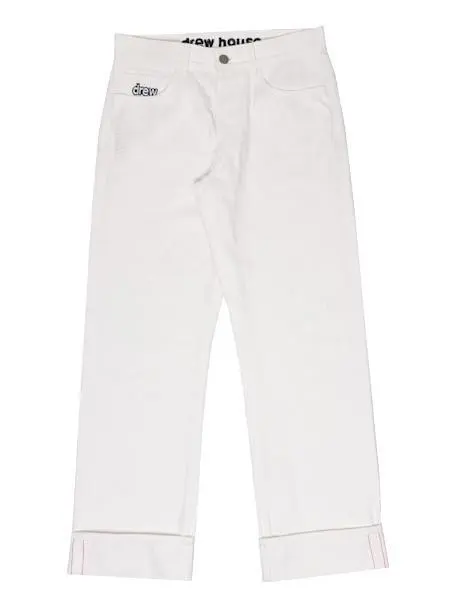 Drew House Selvedge Wide Leg Jean - White