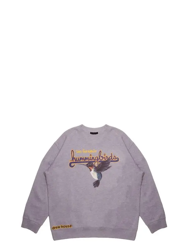 Drew House Hummingbirds Crewneck Sweatshirt - Heather Grey