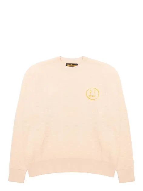 Drew House Mascot Waffle Sweater - Cream