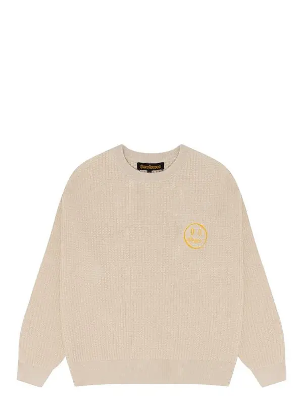 Drew House Sketch Mascot Waffle Sweater - Cream