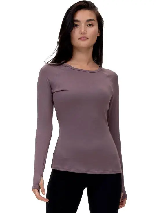 REBODY Citizen Compression Top - Stone Purple