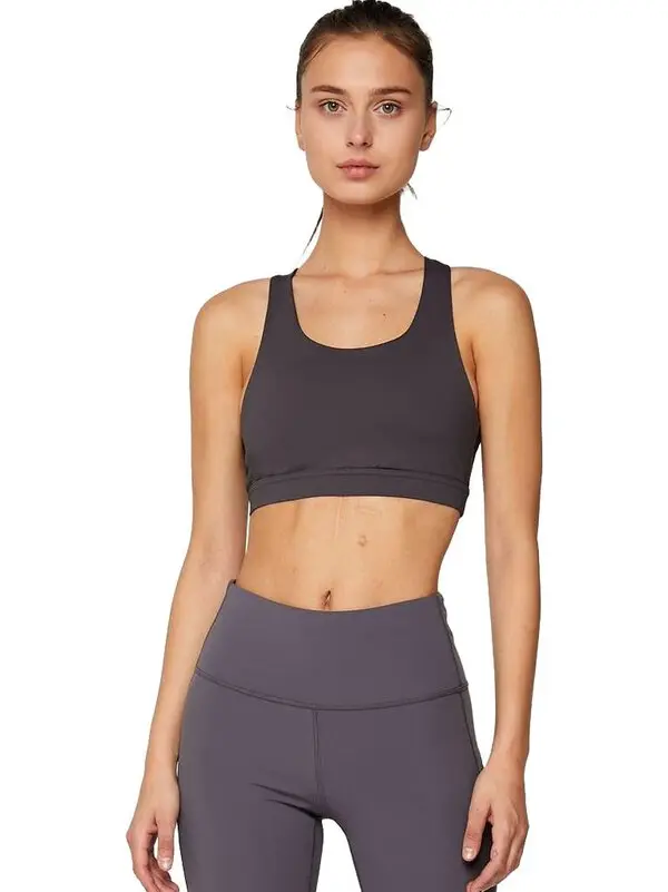 REBODY Aim Mesh Silkiflex Lite Bra - Carbon Charcoal