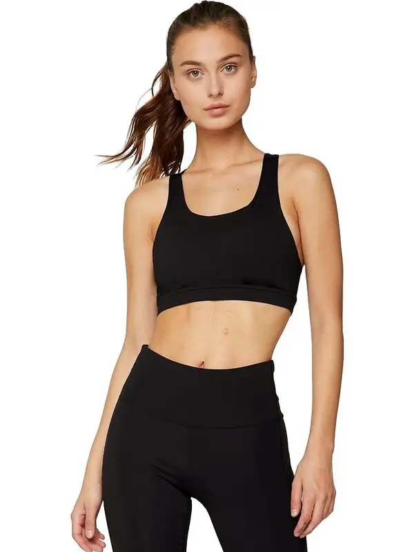 REBODY Aim Mesh Silkiflex Lite Bra - Midnight Black