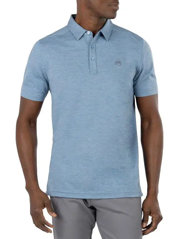 Travis Mathew Heating Up Polo - Heather Copen Blue