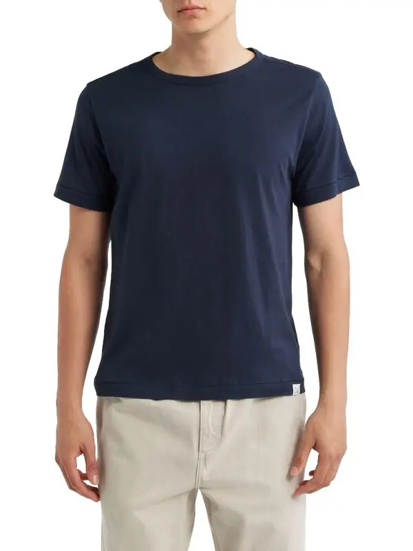 MERZ B. SCHWANEN Pimatee01 Organic Cotton Tee - Dark Navy