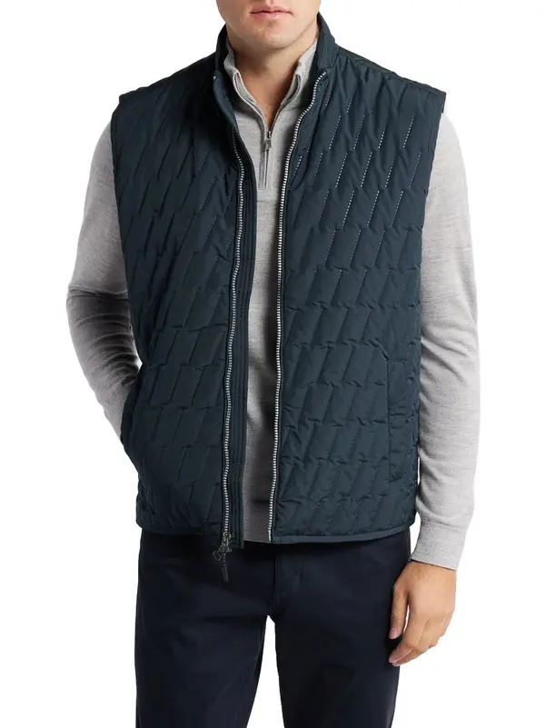 Johnnie-o Belfry Quilted Vest - Black