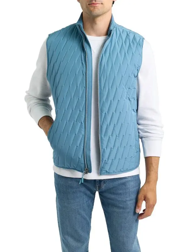 Johnnie-o Belfry Quilted Vest - Bluestone