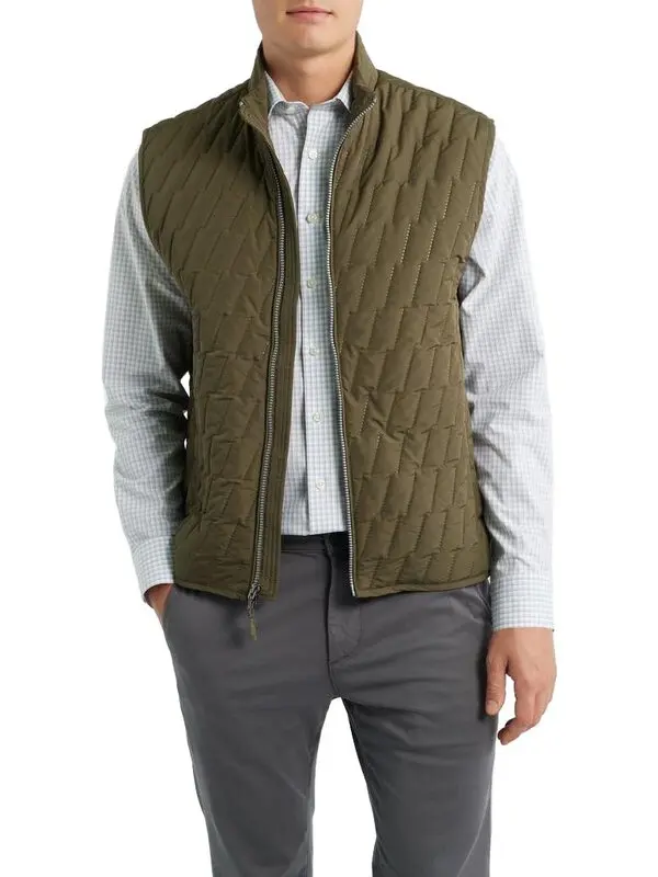 Johnnie-o Belfry Quilted Vest - Mangrove