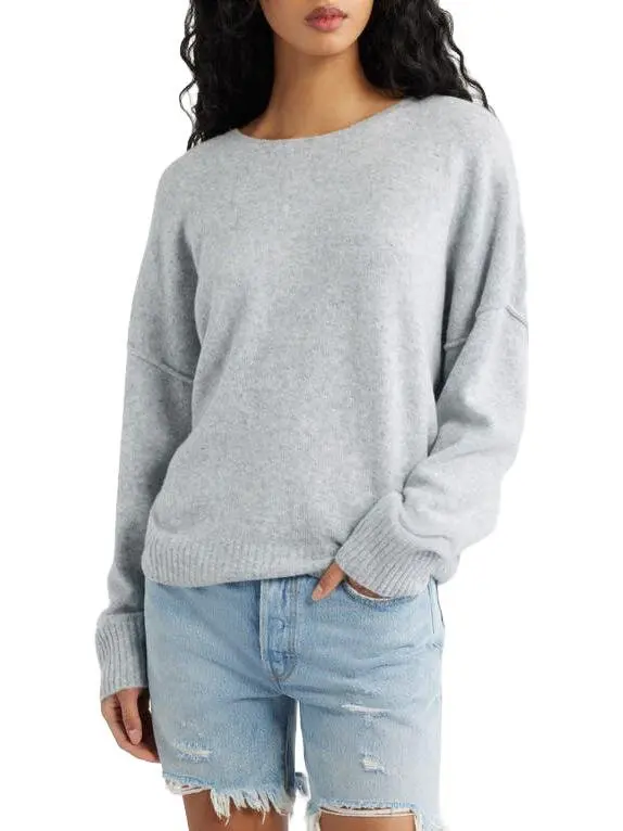 Rip Curl Emily Crewneck Sweater - Light Grey Marle