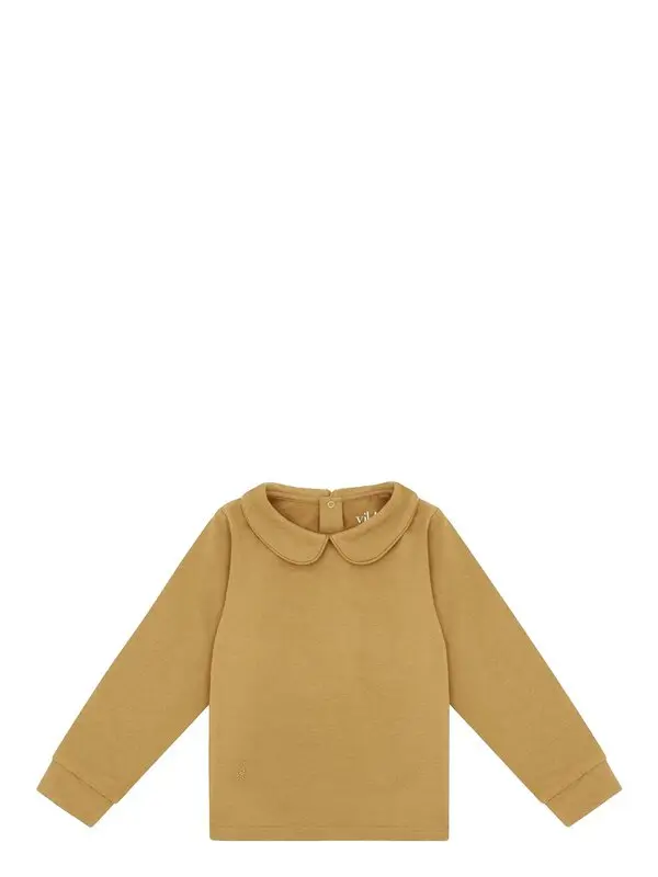 VILD HOUSE OF LITTLE Organic Cotton Collared Shirt - Clever Camel