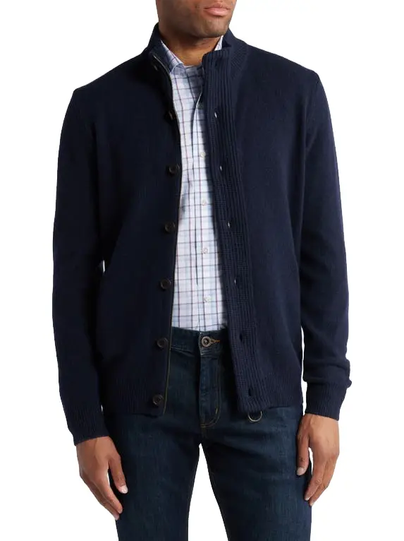 Barbour Wool Cardigan - Navy