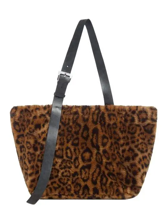 Apparis Esti Pluche™ Faux Fur Tote - Leopard