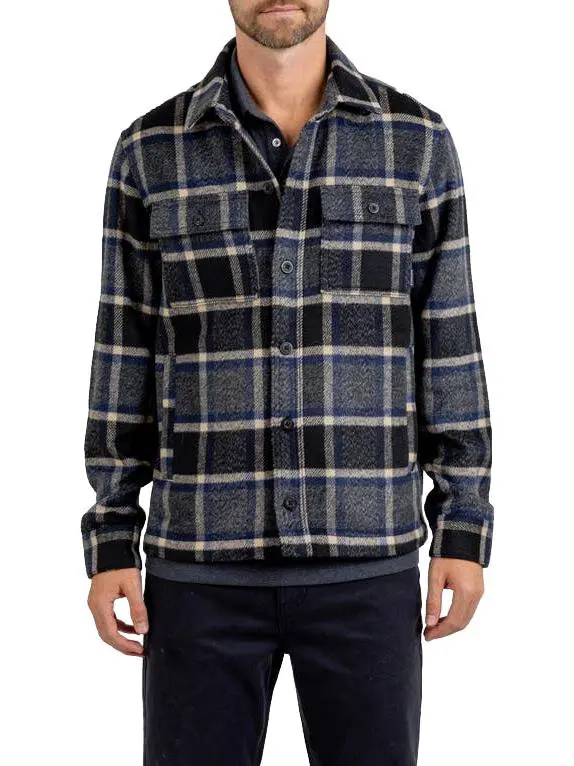 Rainforest Trailmaster Heavyweight Brushed Flannel Button-up Shirt - Grey Plaid