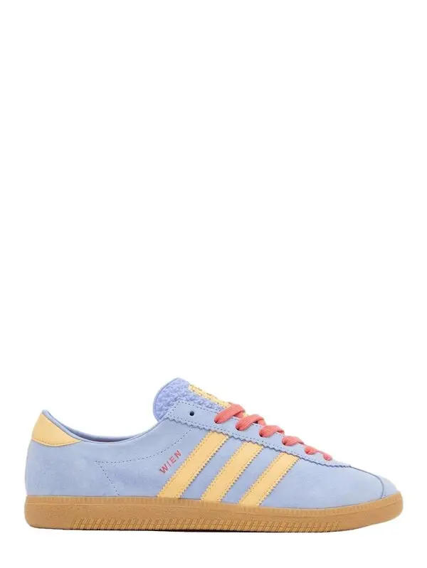 Adidas Wien Lace Up Sneakers - Blue/yellow/gum