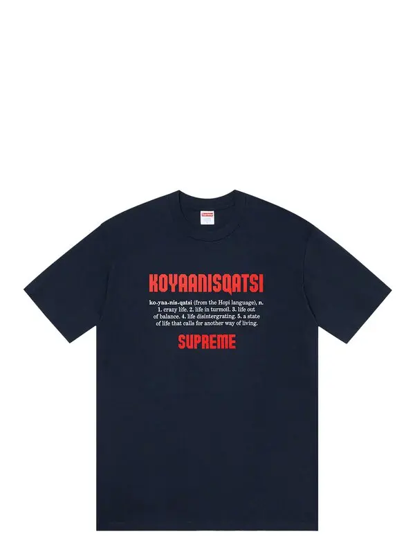 Supreme Koyaanisqatsi Tee 'navy - Blue