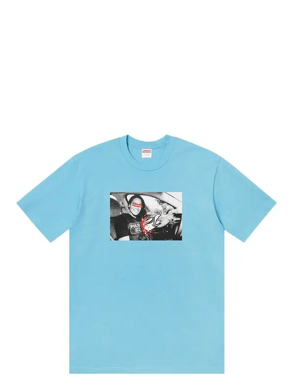 Supreme X Antihero Ice Tee 'light Slate - Blue