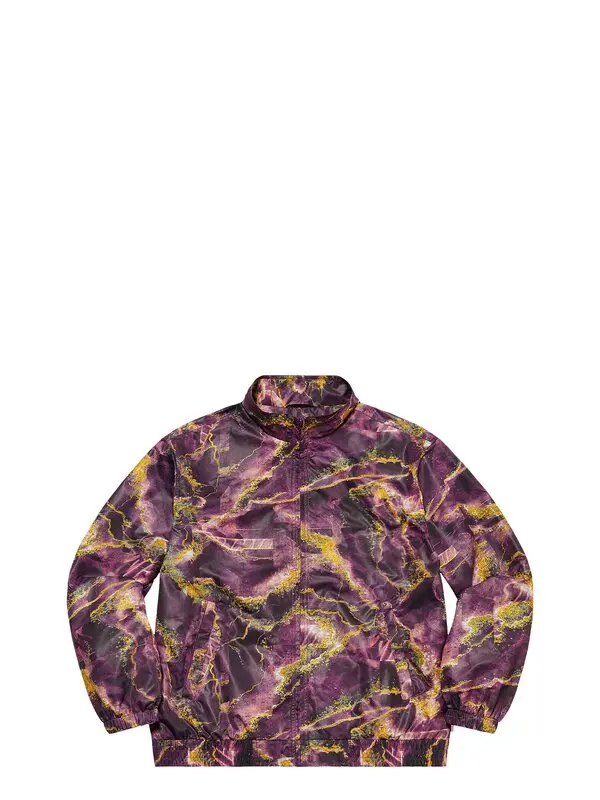 Supreme Marble Track Jacket - Purple