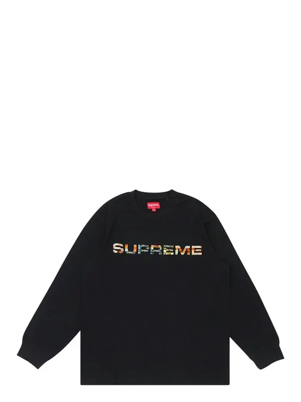 Supreme Meta Logo Long-sleeve Top - Black