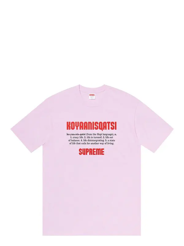 Supreme Koyaanisqatsi Tee 'light - Purple