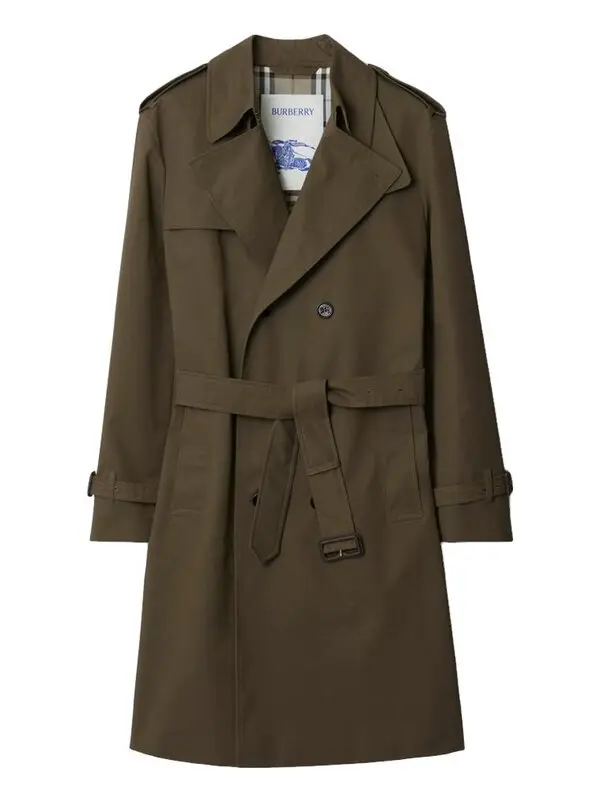 Burberry Long Trench Coat - Brown