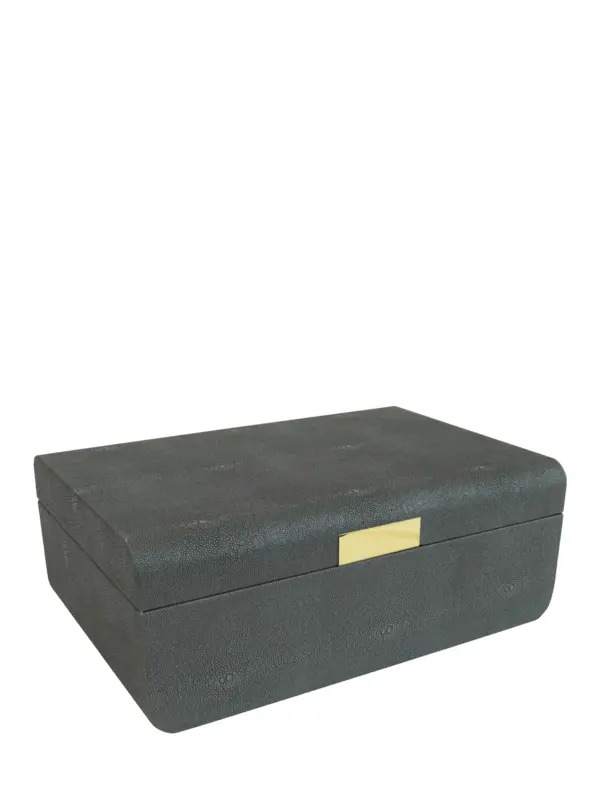 MELE & CO Leather Jewelry Box - Dove Gray